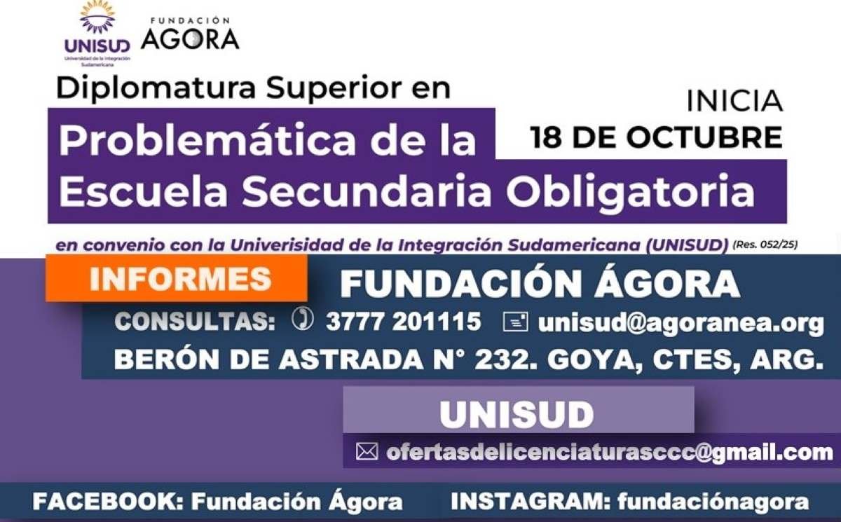 ¡Inscribite ahora! – Fundacion AGORA